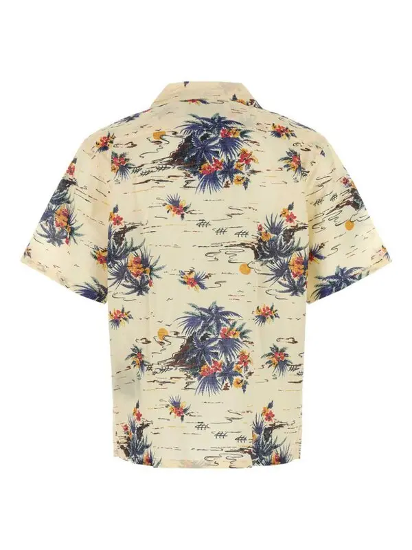 Prada Hawaii Batista Cotton Short-sleeved Shirt - Multicolor