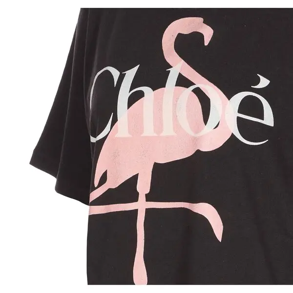 Chloé Fenicotteri" Printed Cotton T-shirt