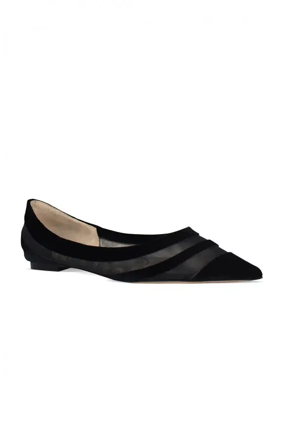 JIMMY CHOO Love Ballerinas - Black