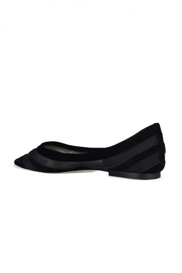 JIMMY CHOO Love Ballerinas - Black