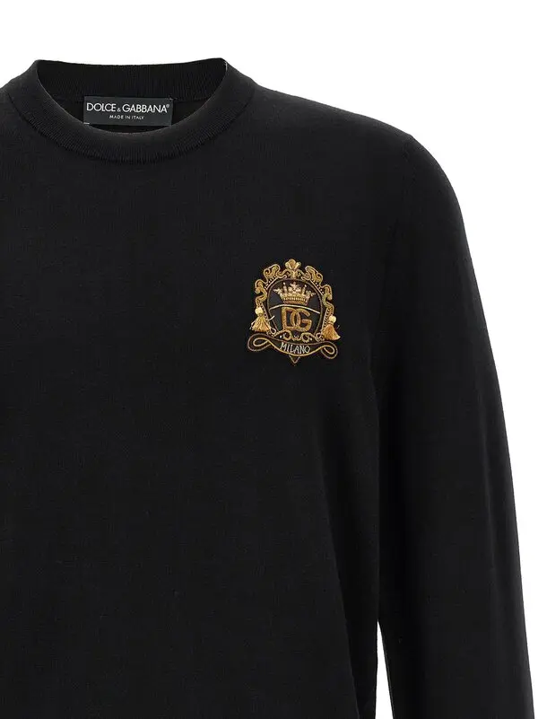 Dolce & Gabbana Coat Of Arms" Virgin Wool Sweater