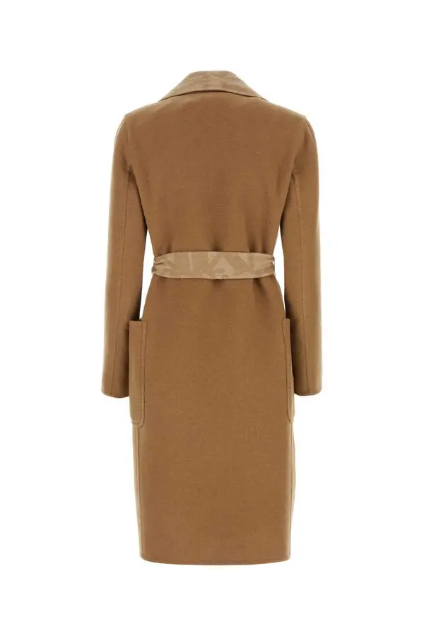 Max Mara Camel Belted Coat - Brown