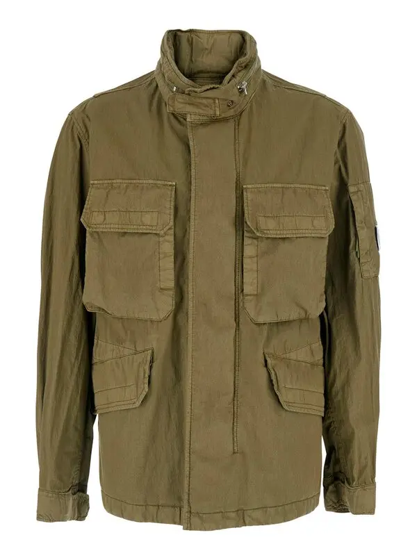 C.P. COMPANY 50 Fili Wax Field Jacket - Multicolor