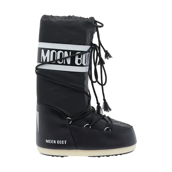 Moon Boot Icon Nylon Knee-high Boots - Black