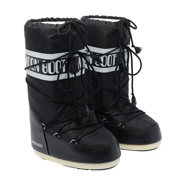 Moon Boot Icon Nylon Knee-high Boots - Black