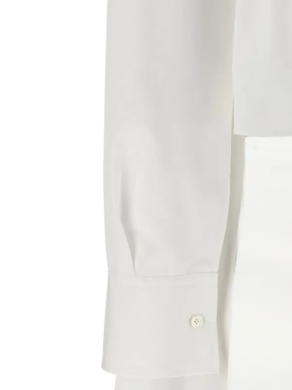 Givenchy Asymmetrical Shirt With French Cuffs - White