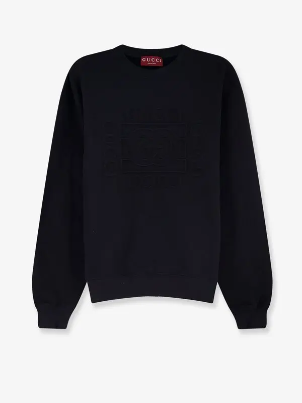 Gucci Cotton Sweatshirt With Embossed Logo