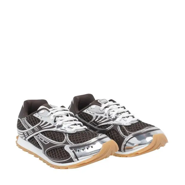 Bottega Veneta Orbit Sneakers - Silver