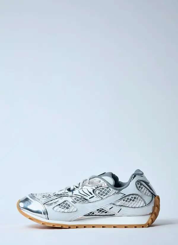 Bottega Veneta Orbit Sneakers - Silver