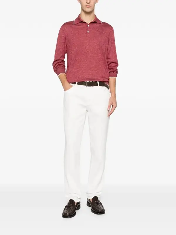 Brunello Cucinelli Long Sleeve Polo