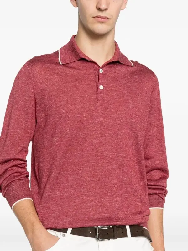 Brunello Cucinelli Long Sleeve Polo