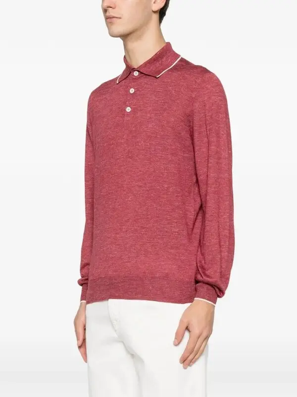 Brunello Cucinelli Long Sleeve Polo