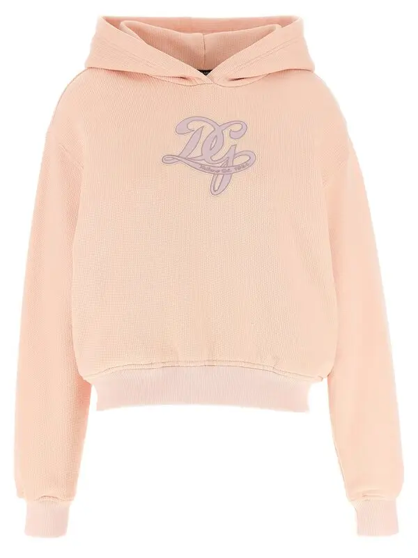 Dolce & Gabbana Logo Embroidered Cotton Hoodie