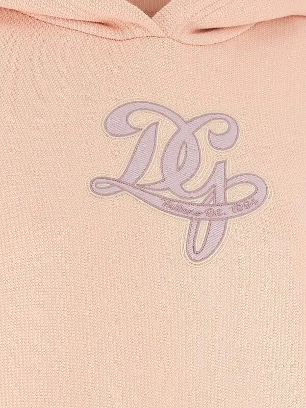 Dolce & Gabbana Logo Embroidered Cotton Hoodie