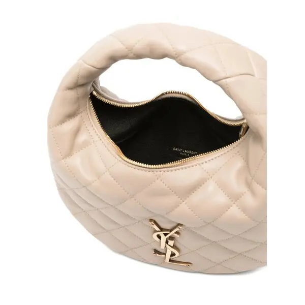 Saint Laurent Quilted Logo Top Handle Bag
