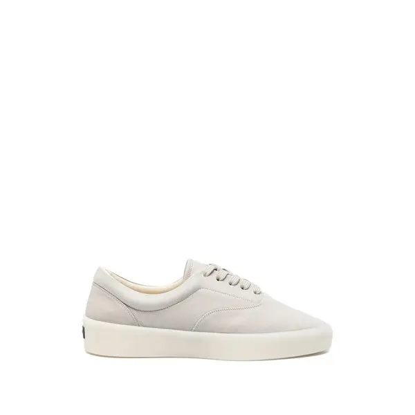 Fear Of God Grey Nubuck Leather Lace-up Trainers - Gray