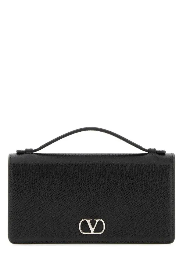 Valentino Garavani Leather Vlogo Signature Handbag
