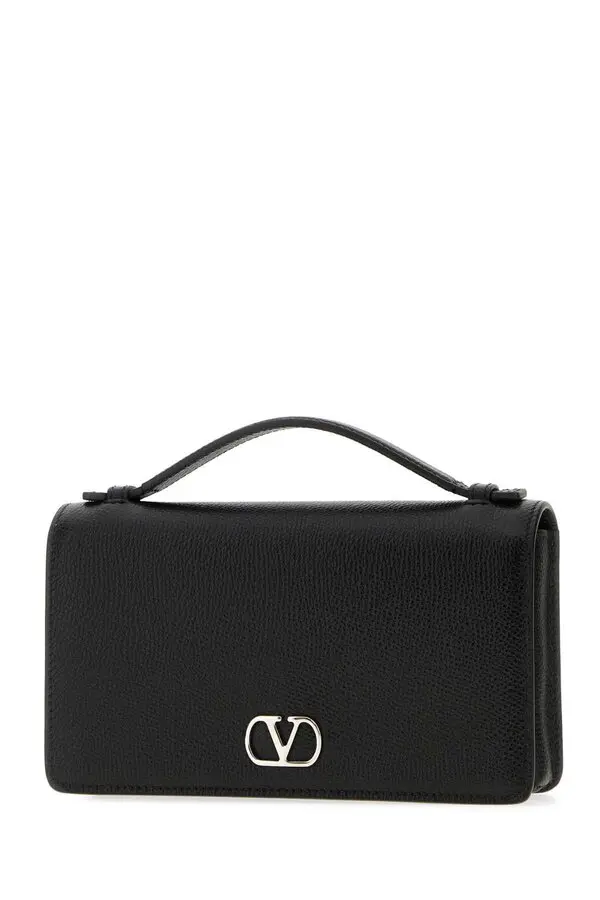 Valentino Garavani Leather Vlogo Signature Handbag