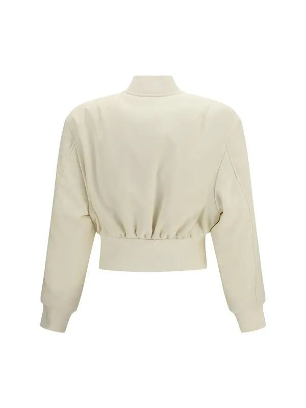 Balenciaga Cropped Bomber Jacket In Technical Faille - Multicolor