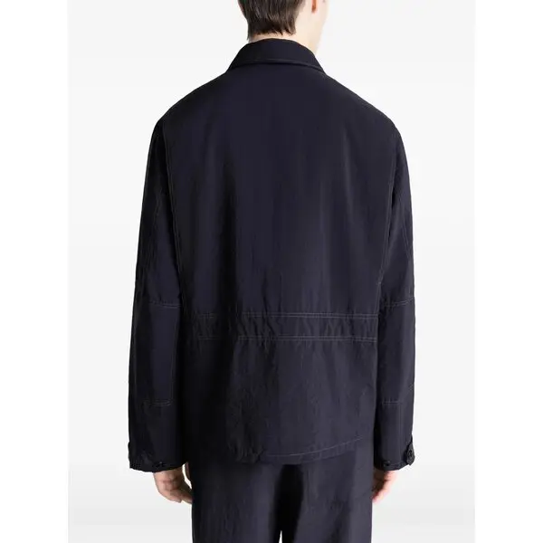 LEMAIRE Cotton Military Jacket - Blue