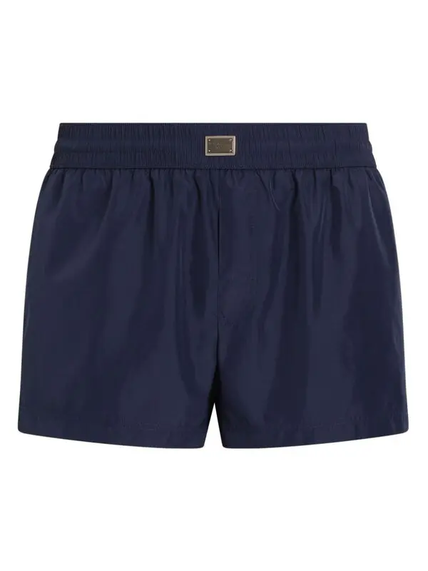 Dolce & Gabbana Short Swim Trunks With Tag - Blue