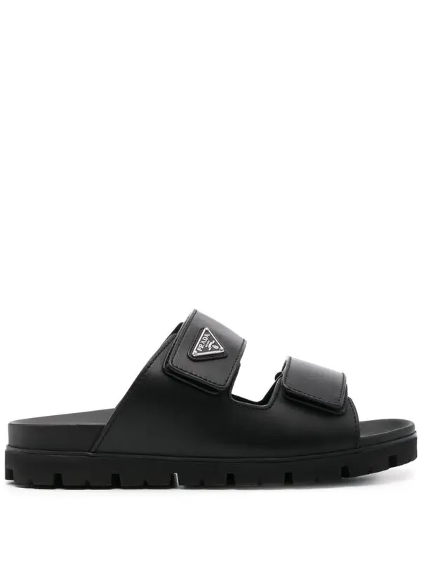 Prada Calf Leather Strap Sandals