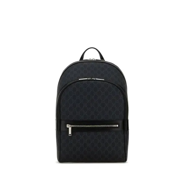 Gucci Canvas Monogram Backpack - Black