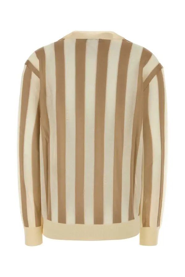 Fendi Embroidered Silk Blend Sweater