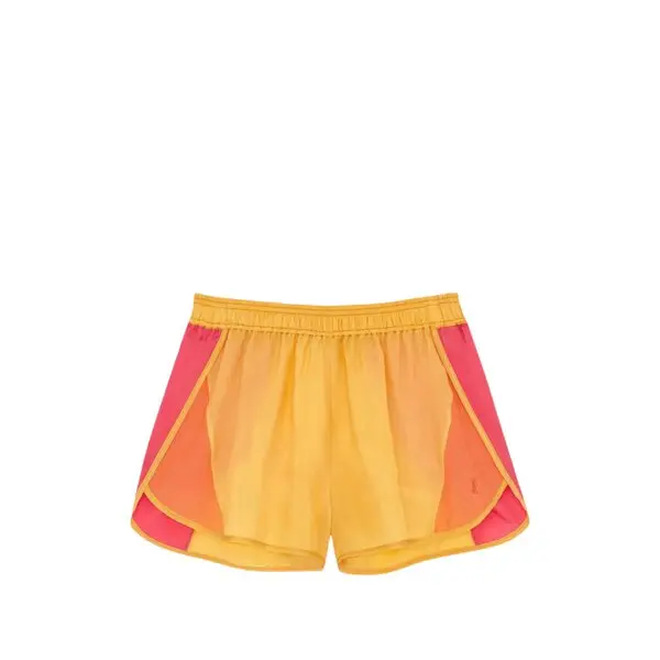 Saint Laurent Panelled Cupro Shorts