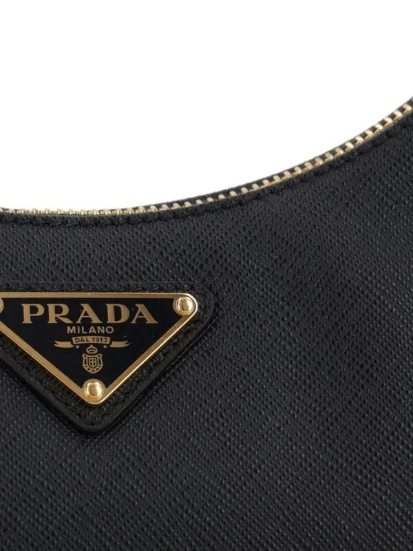 Prada Re-edition Saffiano Leather Mini Bag - Black