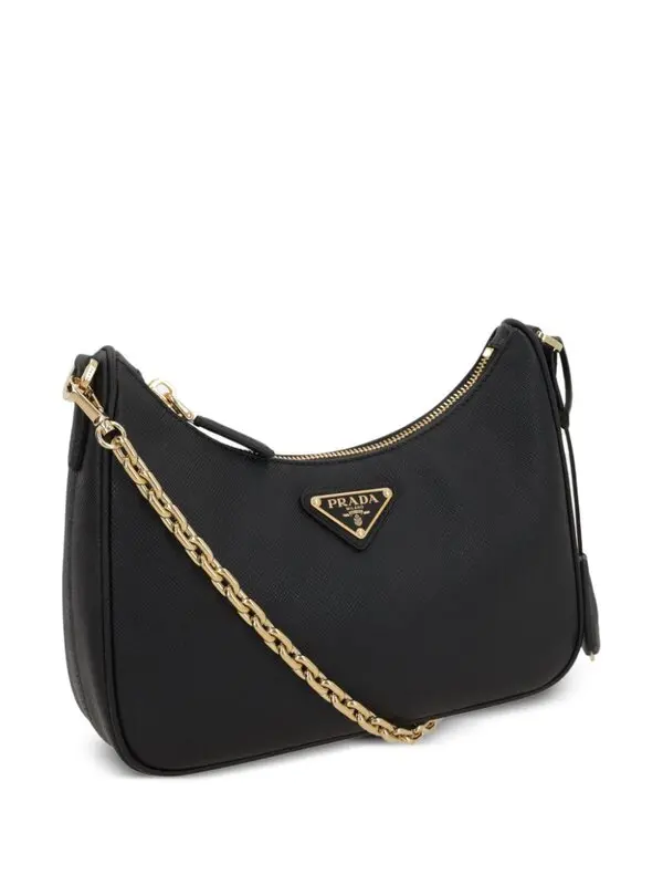 Prada Re-edition Saffiano Leather Mini Bag - Black