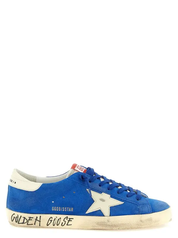GOLDEN GOOSE Superstar Suede Sneakers - Blue