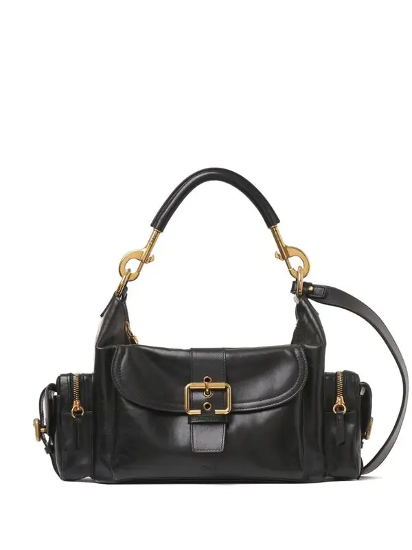 Chloé Shiny Leather Camera Bag - Black