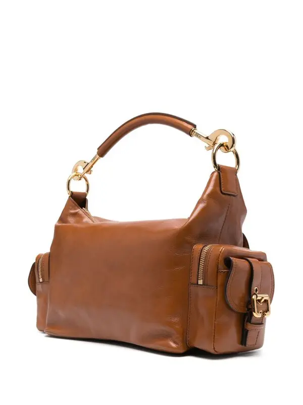 Chloé Shiny Leather Camera Bag - Brown
