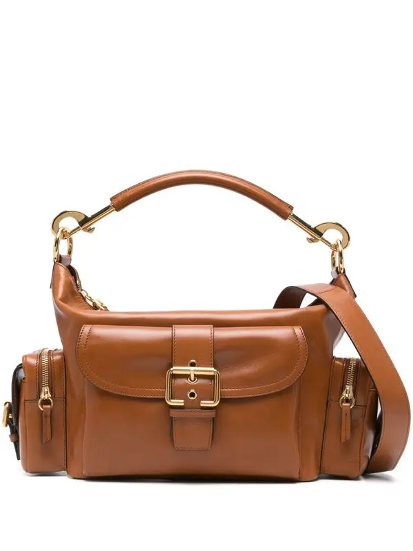Chloé Shiny Leather Camera Bag - Brown