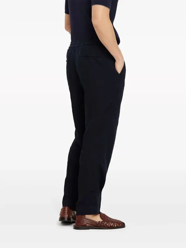 Brunello Cucinelli Garment-dyed Linen Pants With Drawstring And Double Pleats - Multicolor