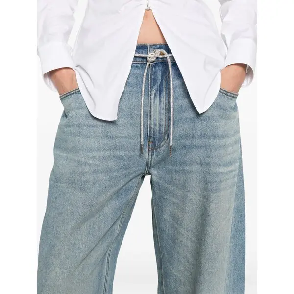 Alexander Wang Wide-leg Denim Jeans - Blue