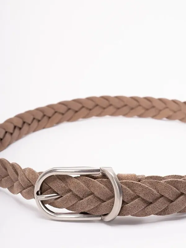 Brunello Cucinelli Braided Leather Belt - Multicolor
