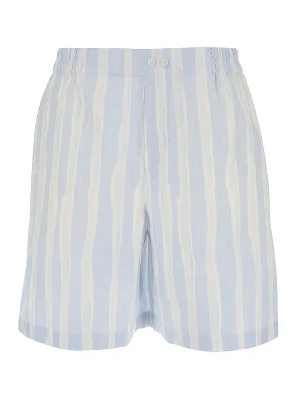 Jacquemus Le Short Calecon Striped Cotton Shorts - Multicolor