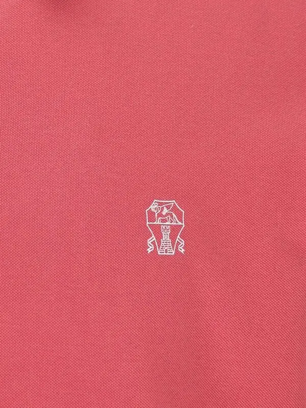 Brunello Cucinelli Short Sleeve Polo Shirt With Logo - Multicolor