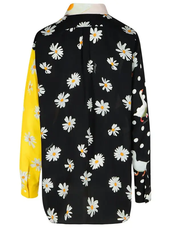 Moschino Patchwork Silk Shirt