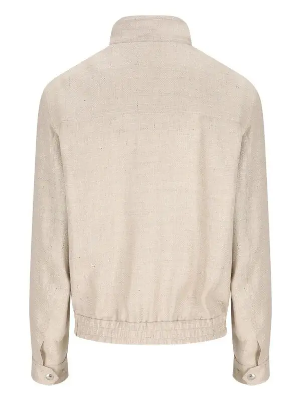 Brunello Cucinelli Silk Bomber Jacket - Multicolor