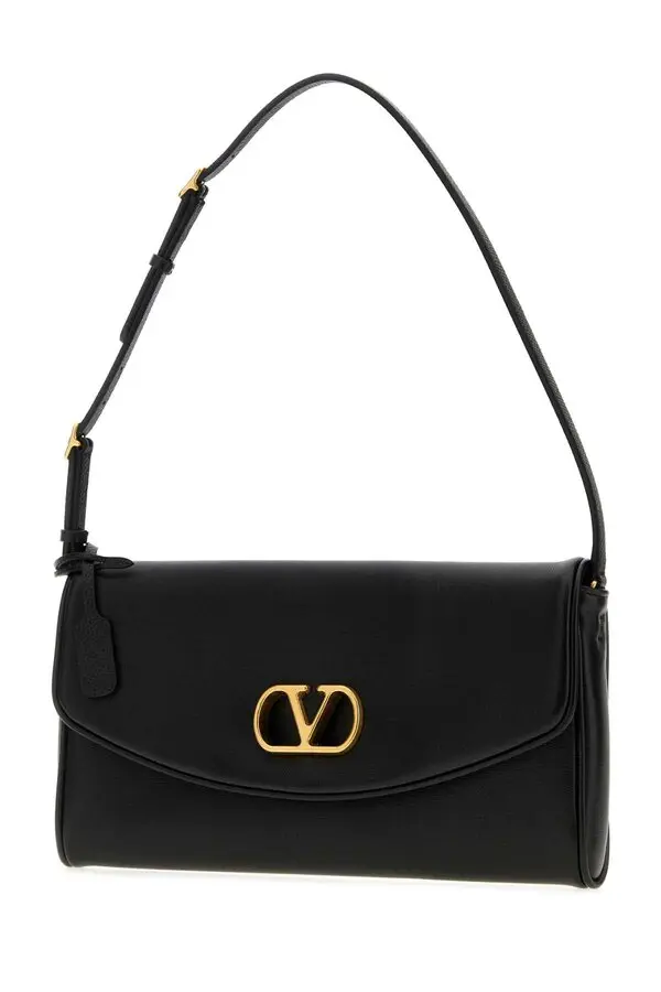 Valentino Garavani Nappa Leather Shoulder Bag - Black