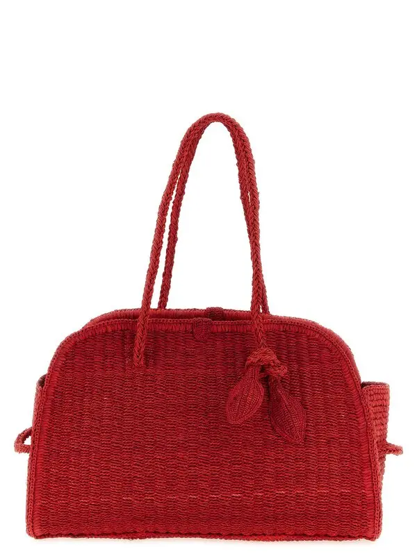 Jacquemus Le Turismo Raphia Shoulder Bag - Red