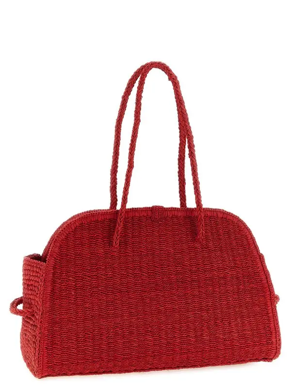 Jacquemus Le Turismo Raphia Shoulder Bag - Red