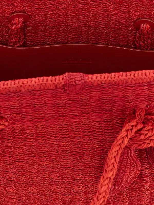 Jacquemus Le Turismo Raphia Shoulder Bag - Red