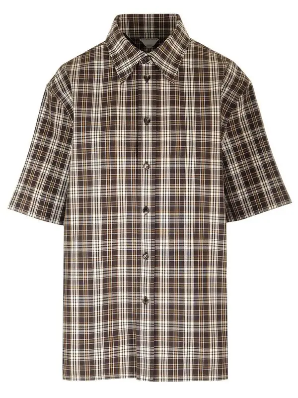 Bottega Veneta Checked Cotton Shirt