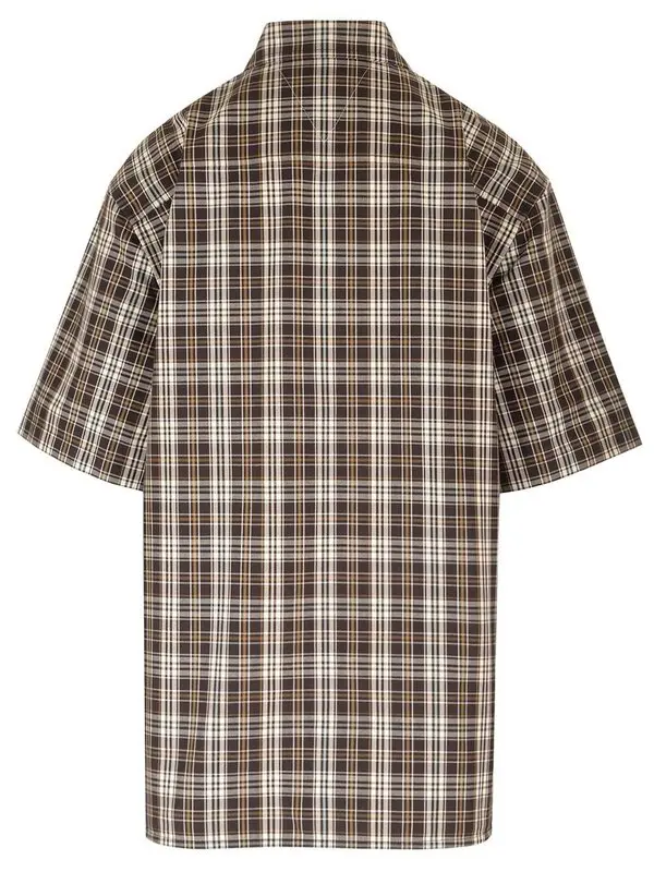 Bottega Veneta Checked Cotton Shirt
