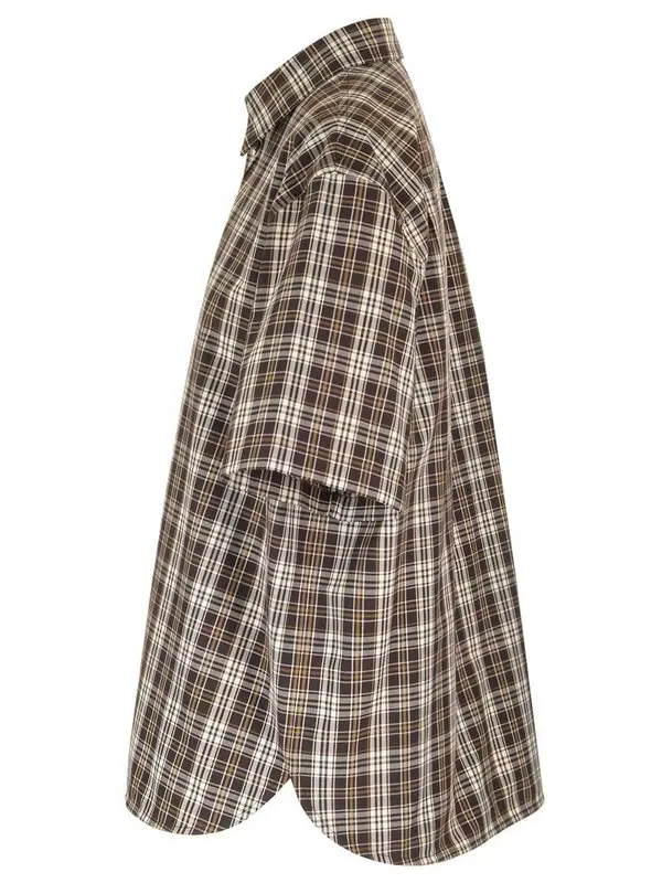Bottega Veneta Checked Cotton Shirt
