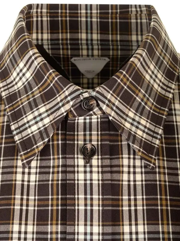 Bottega Veneta Checked Cotton Shirt